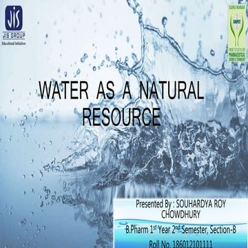 PRESENTATION of WATER AS A NATURAL RESOURCE_FINAL.pptx