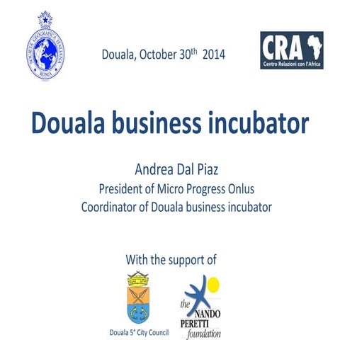 Presentation of the incubator | PDF