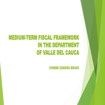 Presentation of the medium term fiscal framework of the department of ...