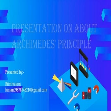 Presentation on about Archimedes' principle.pptx