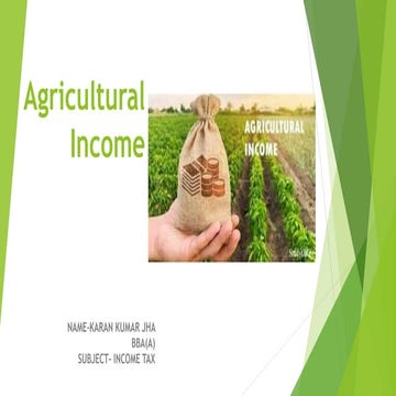 Chapter 3 agriculture allowance studnt | PPT