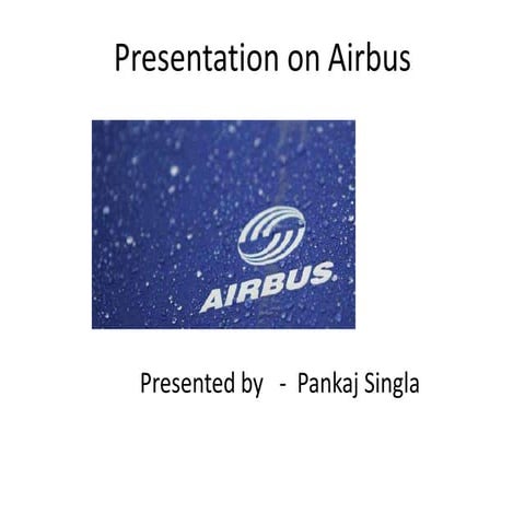 Presentation on airbus | PPTX