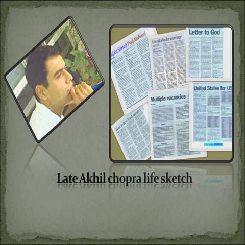 Presentation on akhil chopra | PPT