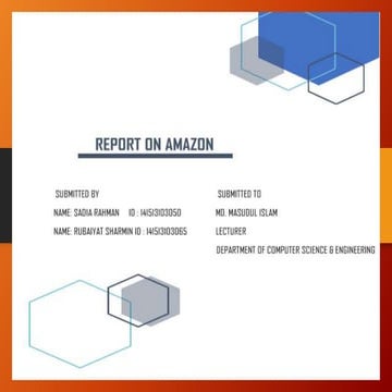 Presentation on amazon | PPT