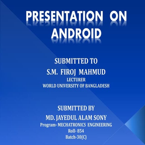 Android ppt