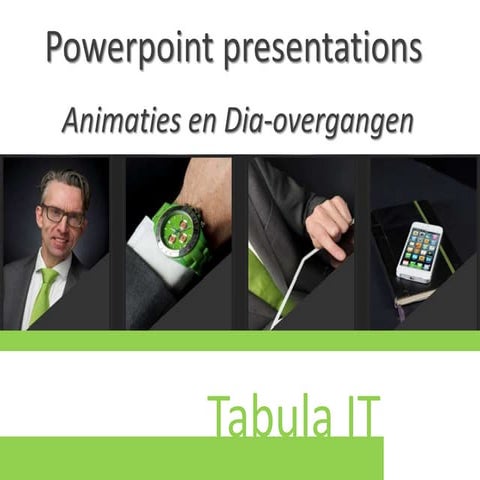Presentation over animaties en overgangen | PPTX