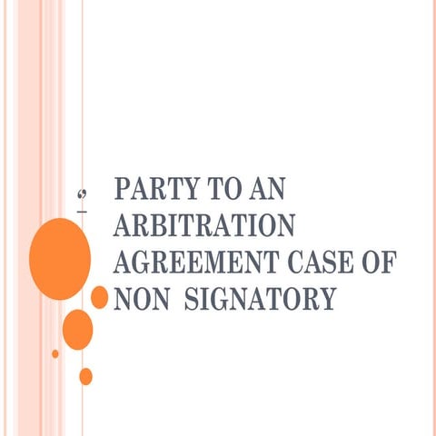 Presentation on arbitration | PPT