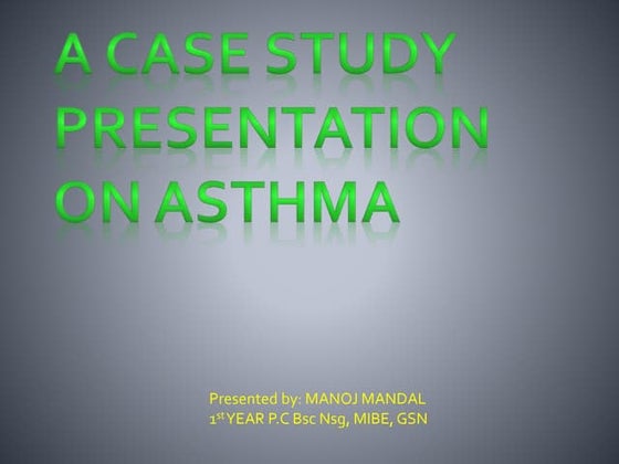 Asthma ppt | PPTX