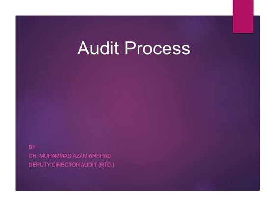 Closing Meeting Presentation for Conducting Audit | PPT