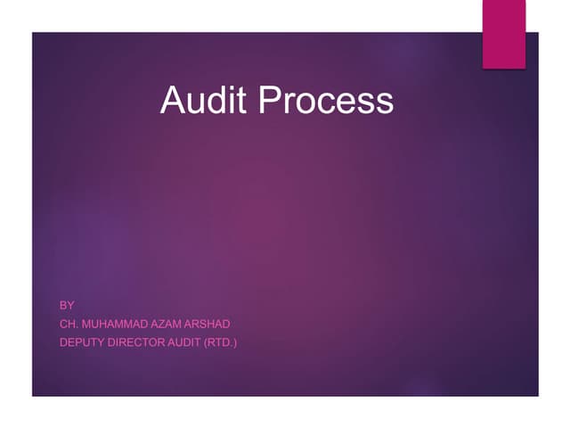 Closing Meeting Presentation for Conducting Audit | PPT