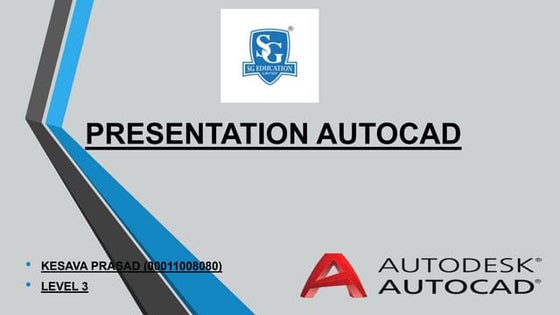 Presentation On Auto Cad | PPTX
