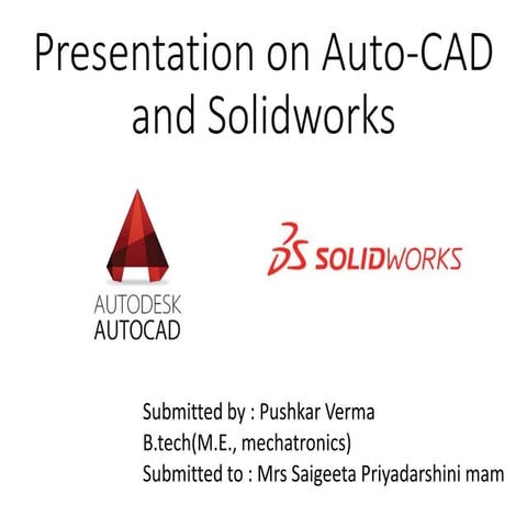 Solid works ppt | PPTX