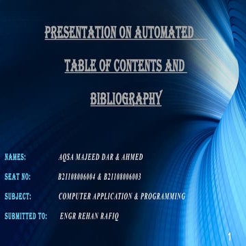 Presentation on automated TOC and bibliography.pptx