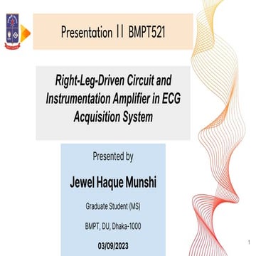 Right-Leg-Driven Circuit and Instrumentation Amplifier in ECG ...