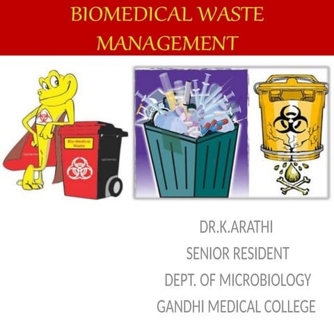 presentation on biomedical waste management | PPTX