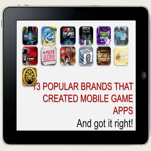 Brands that created Mobile Gaming Apps and got it right! | PPT