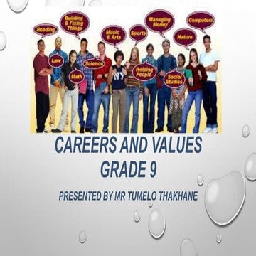 Presentation on career choices gr 9 | PPTX