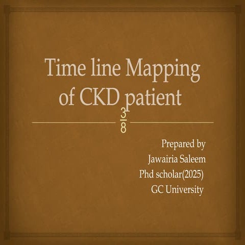 Comprehensive Timeline Mapping of a Pediatric CKD Patient with ...