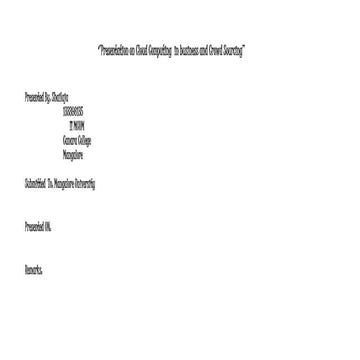 Presentation On Cloud Computing Andcrowdsourcing Ppt