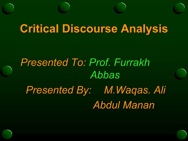 Norman Fairclough 3D Model and Critical Discourse Analysis | PPTX