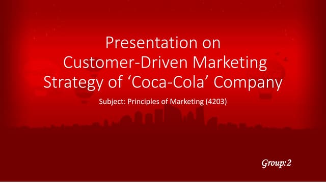 Controlling process of coca cola company | PPTX