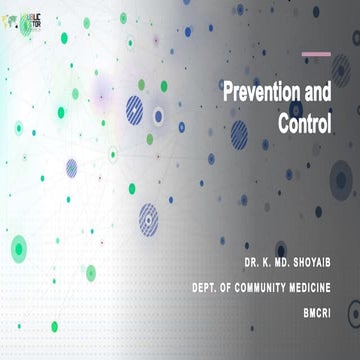 Presentation on Concept Prevention and Control | PPTX