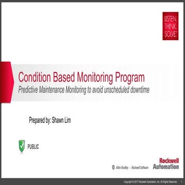 Condition Based Monitoring Solution_Rockwell Automation | PPTX