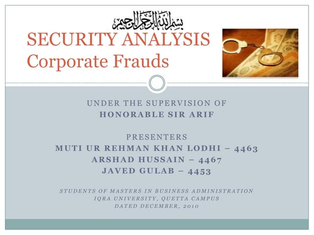 Scam types and its avoidance | PPT