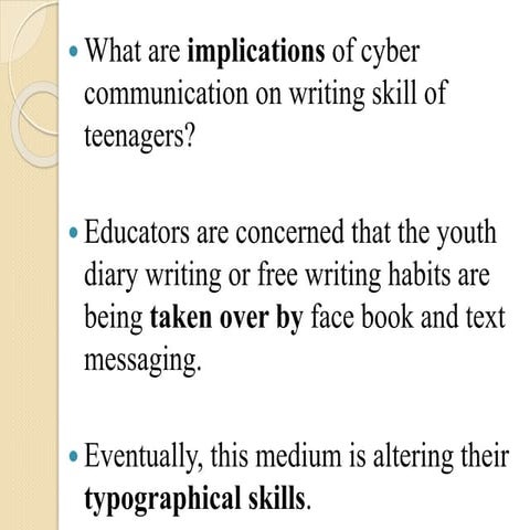 Implications of Cyber Communication | PPTX