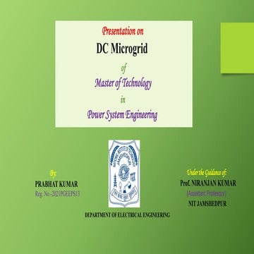 Presentation On Dc Microgrid Protection Pptx