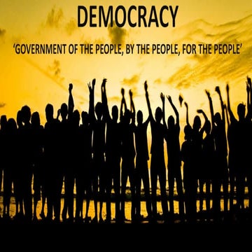 Presentation on democracy | PPTX