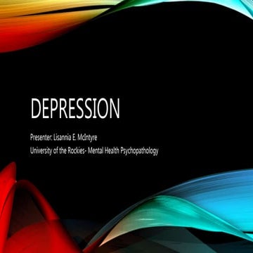 Counselor for Depression | PPTX