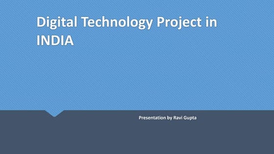 Digitalisation presentation | PPT