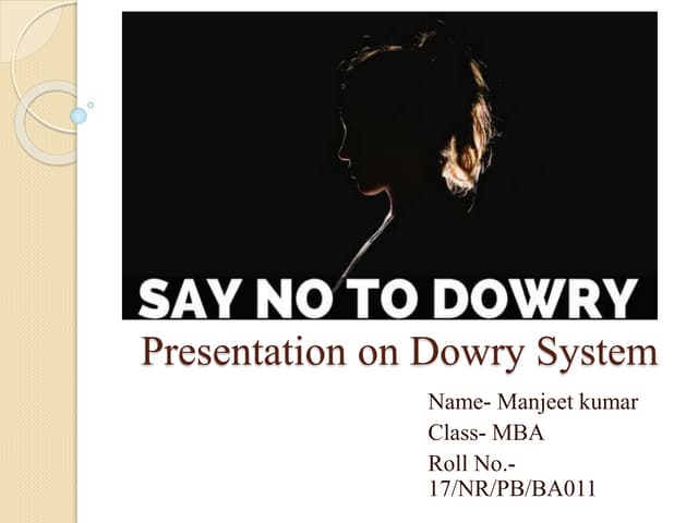 Dowry System .ppt