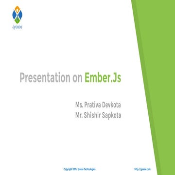 Presentation on Ember.js | PDF