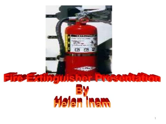 Fire Extinguisher Safety Training | PPT