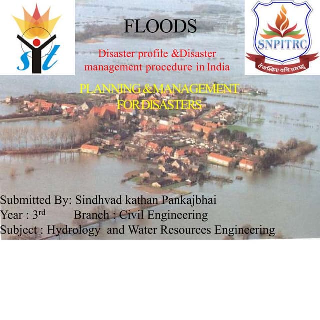 Presentation on flood | PPTX