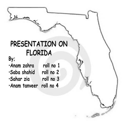 Presentation on florida | PPT