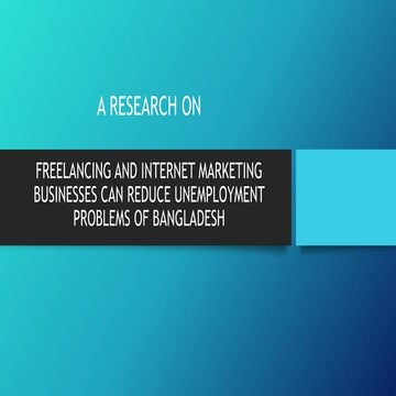Presentation on freelancing | PPT