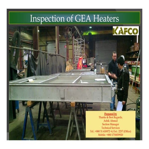 Presentation on Air Heater Inspection | PPT