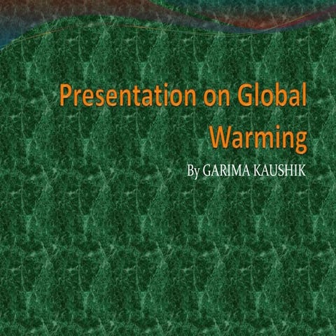 Presentation on Global Warming.pptx
