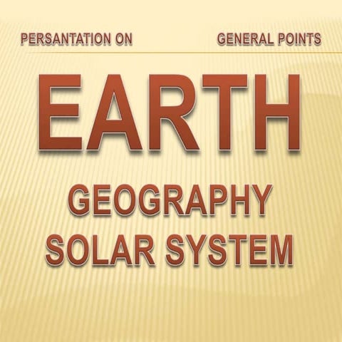 PERSANTATION ON GLOBLE EARTH | PPTX | Geography | Science