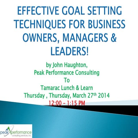 Smart Goals | PPT