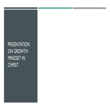 Christian growth mindset | PPTX
