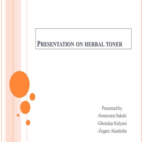 Presentation on herbal toner.pdf