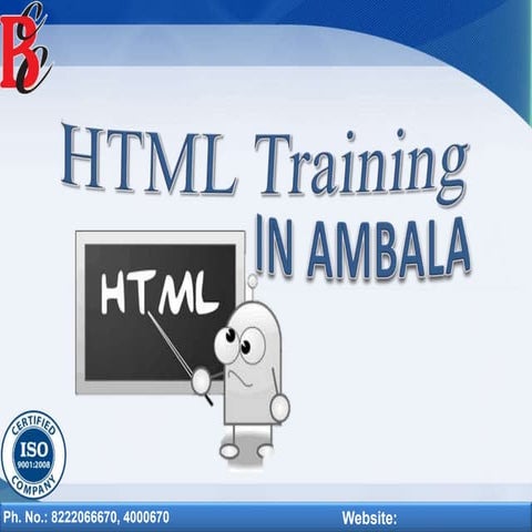 Html Training Institute In Ambala Batra Computer Centre Pptx Web Design And Html Internet