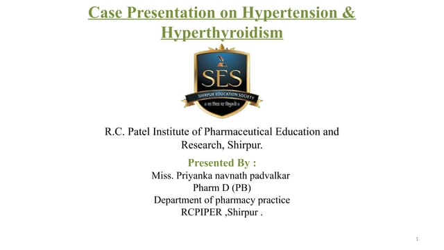 CASE PRESENTATION ON HYPERTHYROIDISM | PPTX