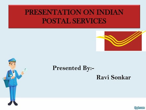 Indian postal service- Service model | PPTX | Logistics | Business