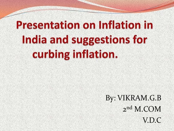 Presentation on Inflation | PPT