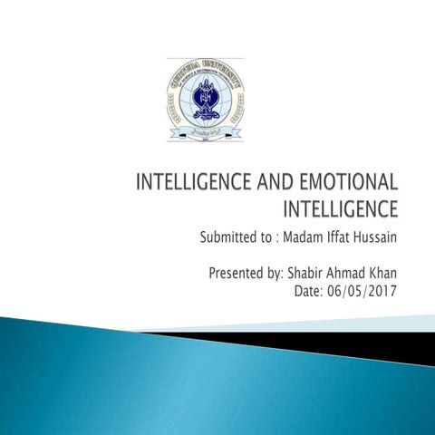 Presentation on Intelligence PhD Education | PPTX